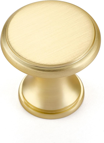 15 Pack Brushed Brass Kitchen Cabinet Knobs, Solid Brass Pulls Zinc Handles Simp 7445005526521| eBay