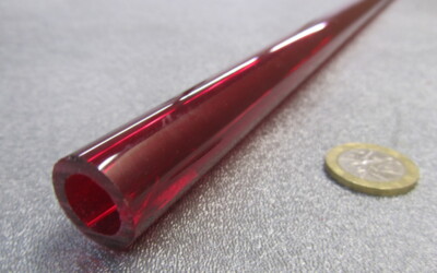 Acrylic Tube 2423 Transparent Red 750" OD x .500 ID x .125 Wall x 36 ...