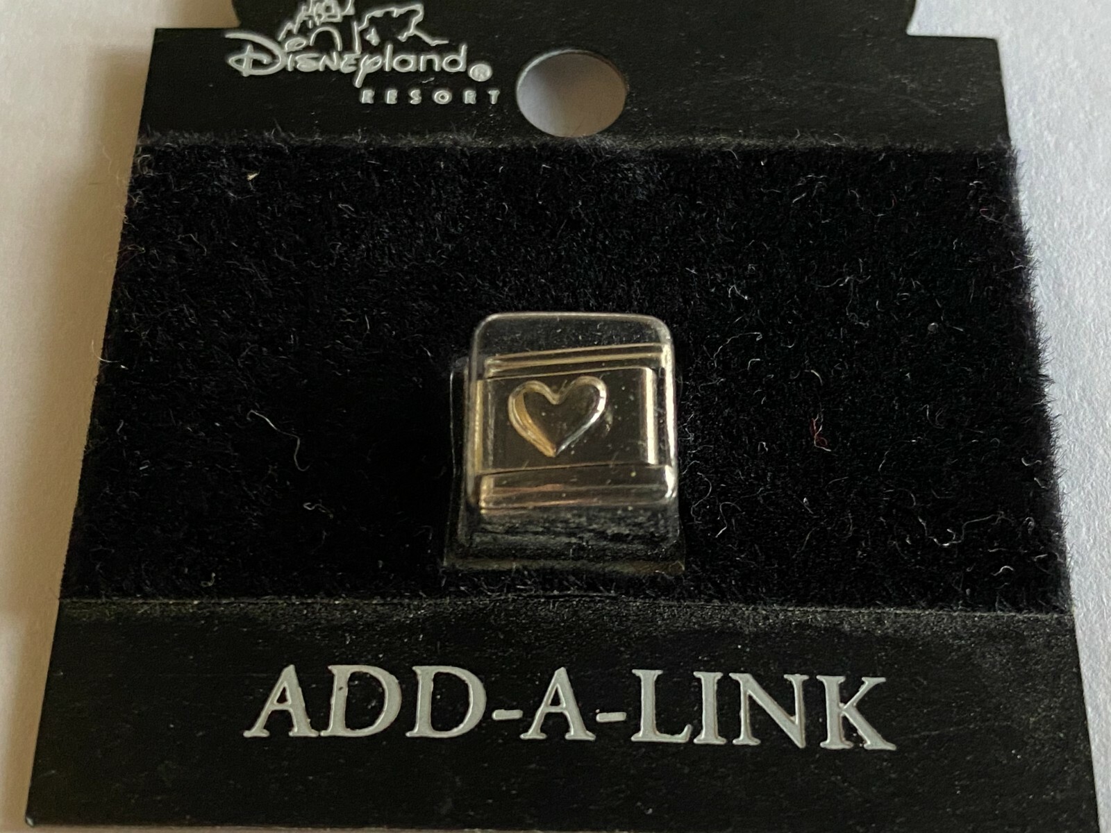 Authentic Walt Disney Parks - Add A Link Charm - Heart for Charm ...