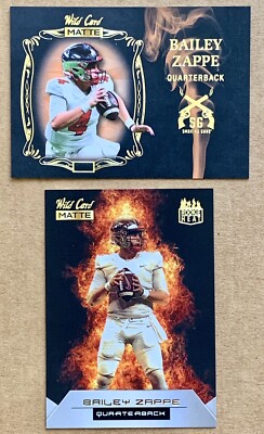 Bailey Zappe 2022 Wild Card Matte Lot RC Rookie Heat + Smoking Gun NFL ...