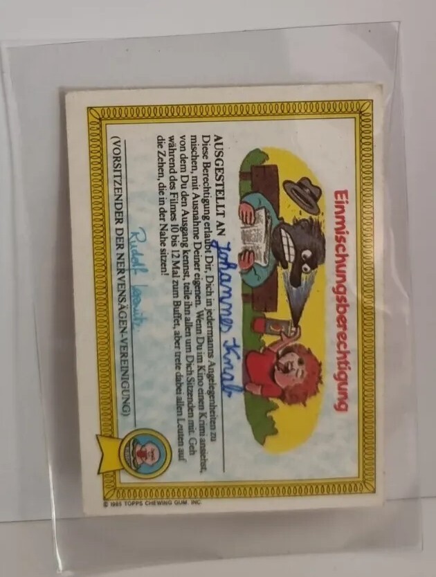 Garbage Pail Kids - Rocker-Robert - Topps 1985 - 35a | eBay.de