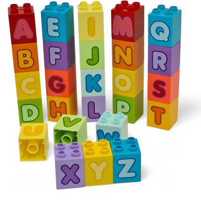 Lego Duplo Alphabet Letter Blocks A-Z – Full Set of 26 Multicoloured ...