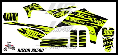 Razor SX500 graphics kit decals THICK AND HIGH GLOSS | eBay