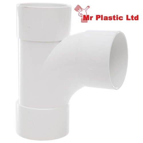 Polypipe 50mm Solvent Weld Waste Pipe Fittings in White (actual size ...