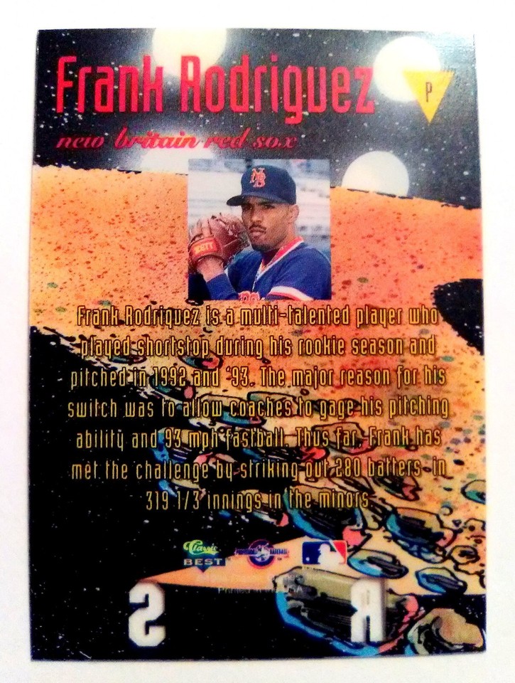 Frank Rodriguez 1994 Classic Games Gold RS Card P - RARE | eBay