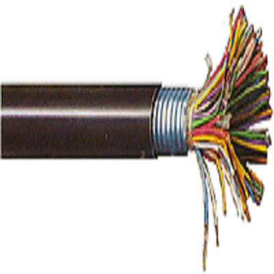 250' 22 Guage 25 Pairs Telephone Cable Solid PE39 OSP Bury Black Cable ...