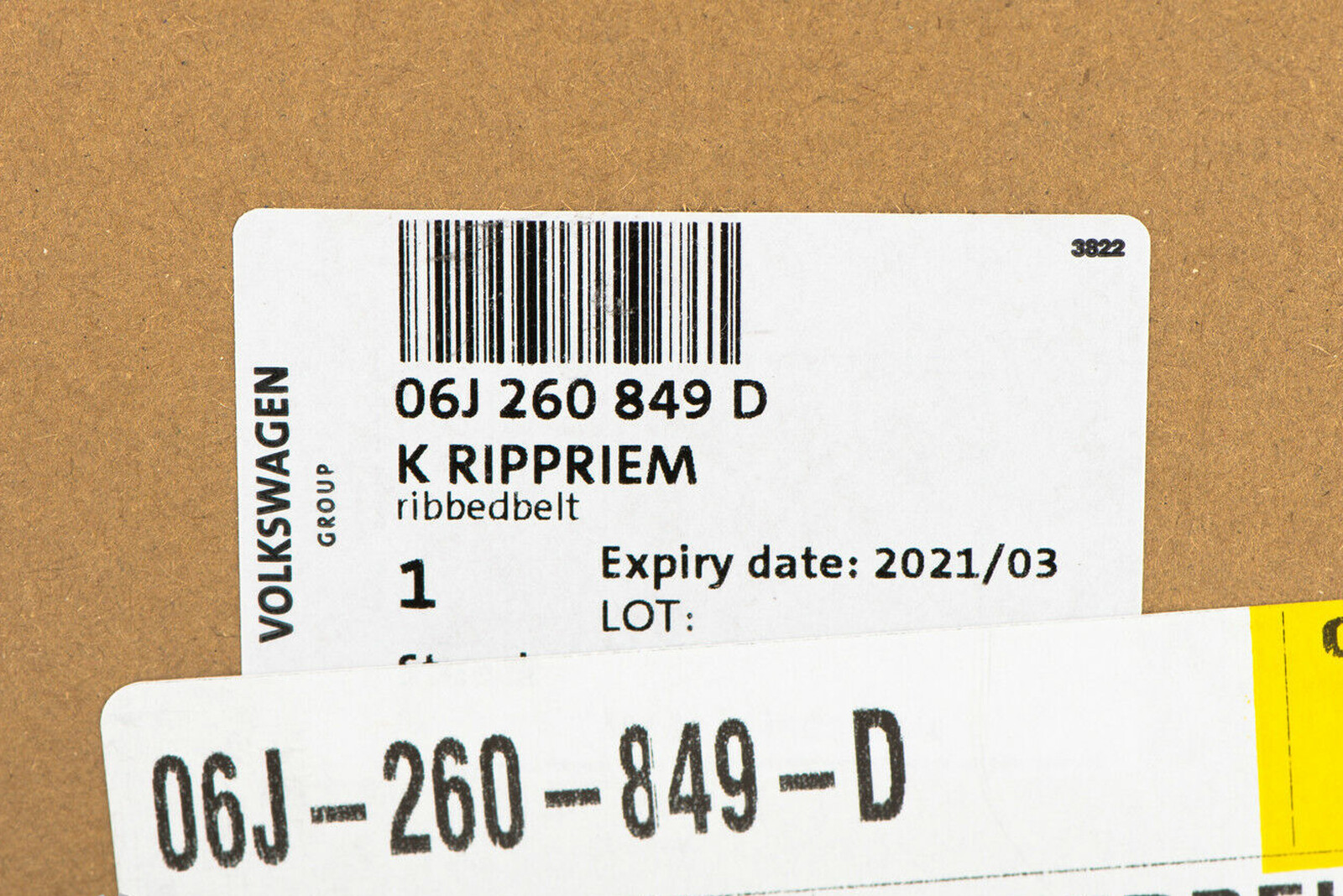 OEM 08-18 Volkswagen 2.0 TSI Serpentine Belt Jetta GTI CC Passat NEW ...