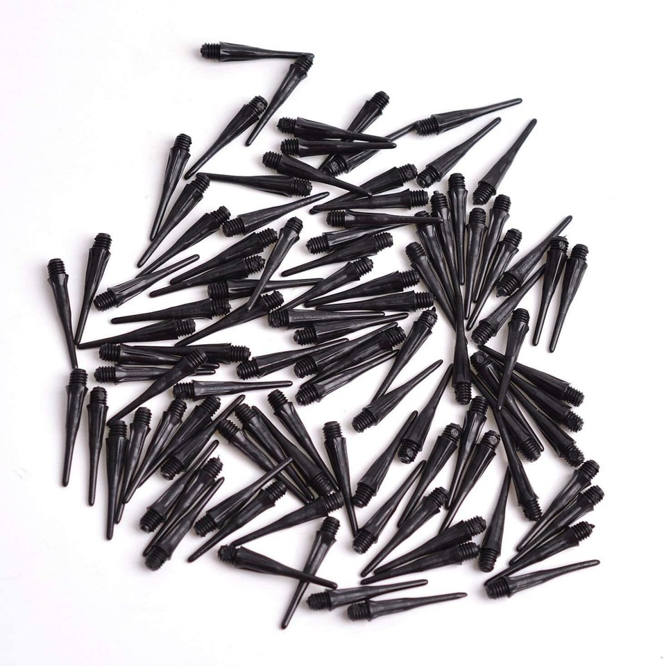 Dart Tips 2BA Black Soft Dart Tips Plastic Dart Tips 100/200/300/400 ...