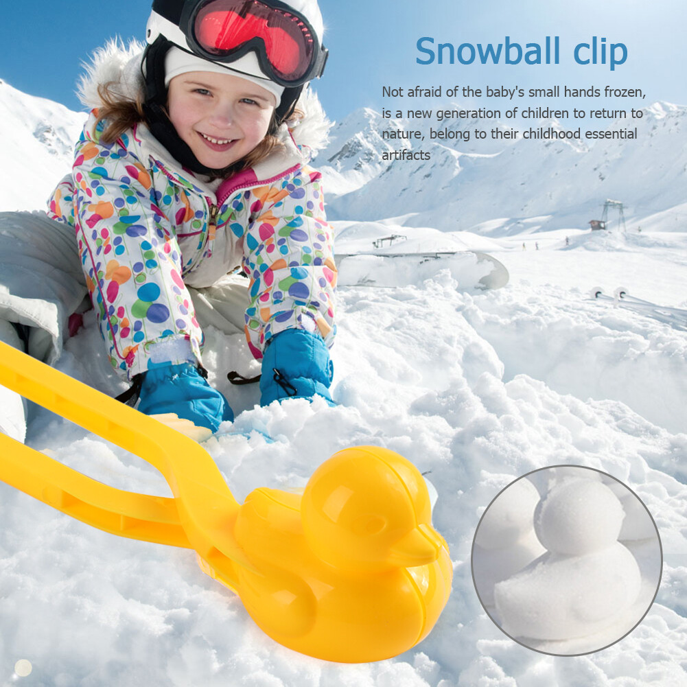Plastic Duck Shape Snowball Maker Clip Kids Sand Snow Ball Mold Toy ...