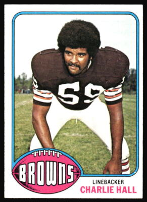1976 Topps Charlie Hall #496 Cleveland Browns | eBay