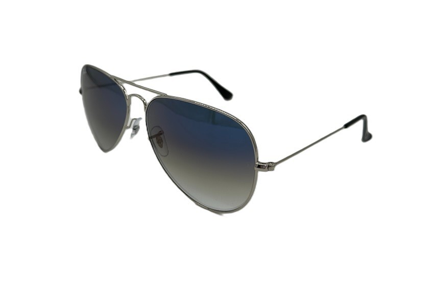 Ray Ban Aviator Gold 3025 003/3F Silver Gradient Sunglasses 62 mm New ...