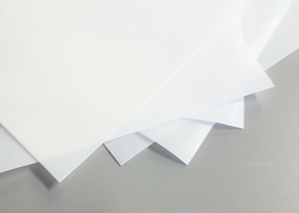 Plastic Sheet PTFE Teflon White Sheet Panel 0.25mm Thick Square 50mm to ...