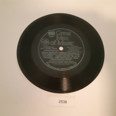 TIME LIFE RECORDS- GREAT MEN OF MUSIC-demonstration disc (flexi disc ...