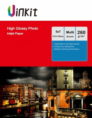 5x7 Thick Glossy Photo Paper Inkjet Paper 260Gsm Inkjet Printed ...