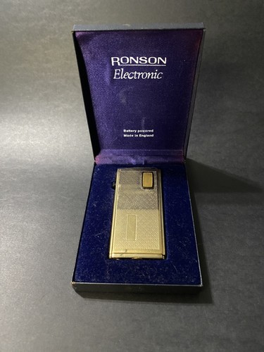 RONSON VARAFLAME Electronic Gas Lighter Boxed Excellent Vintage 70s | eBay