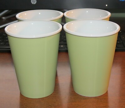 4 VIVA Scandinavia Andy tea infusion coffee Cups large green 12 oz NEW ...