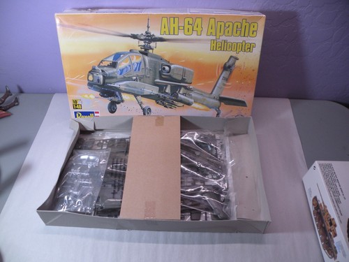 Revell AH-64 Apache Helicopter Model Kit 1:48 New Open Box | eBay