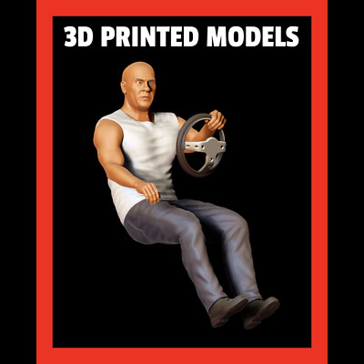 Fast and Furious Resin 3d printed Domonic Toretto Driving Model Car ...