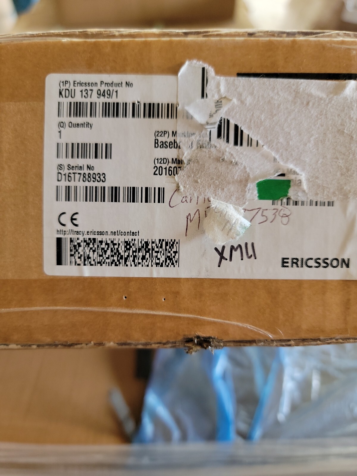 Ericsson Baseband Unit R503 KDU137-949/1 OB 16 Ports Telecom Tech for ...