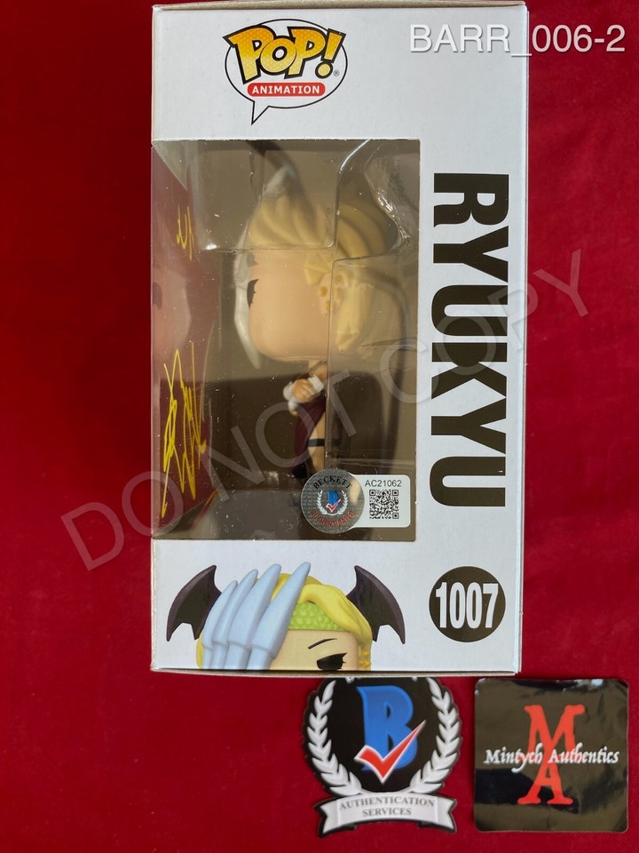 KATELYN BARR SIGNED FUNKO POP #1007! MY HERO ACADEMIA! RYUKYU! ANIME ...