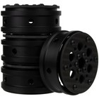 2.2" Carbon Fiber Beadlock Wheel Rims for 1/10 RC Crawler Car Axial ...