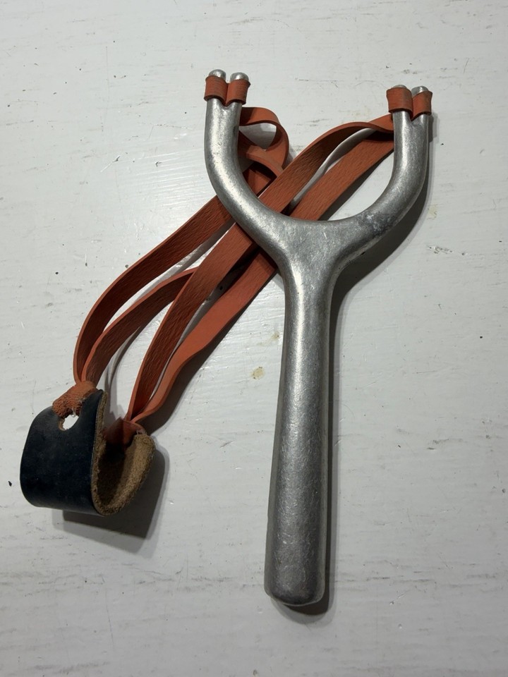 Vintage Cast Aluminum Slingshot Unmarked | eBay