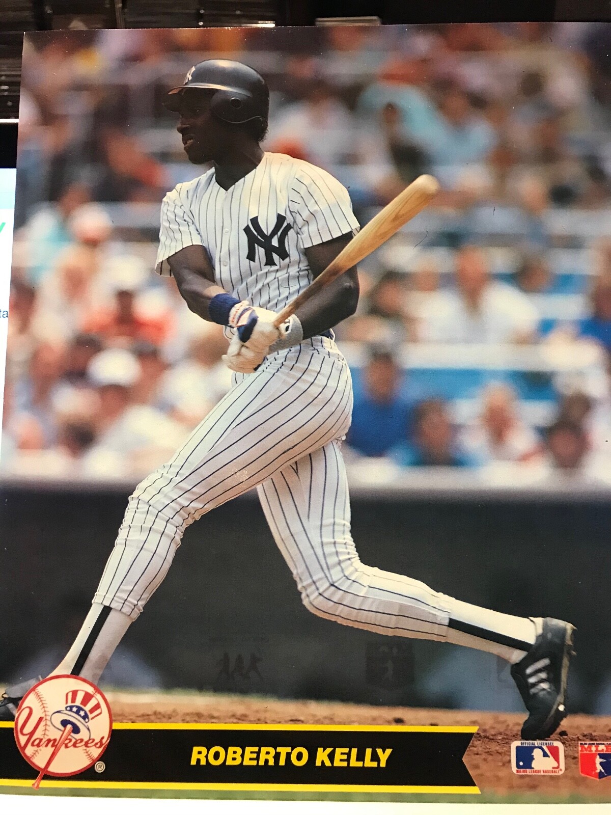 1990 Collectors Marketing MLB Baseball Roberto Kelly 8x10 Picture N. Y ...