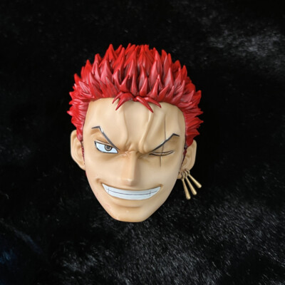 Roronoa Zoro ONE PIECE Head Carving Painted Head Figure Accessory Red ...