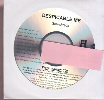 despicable me soundtrack cd new promo | eBay
