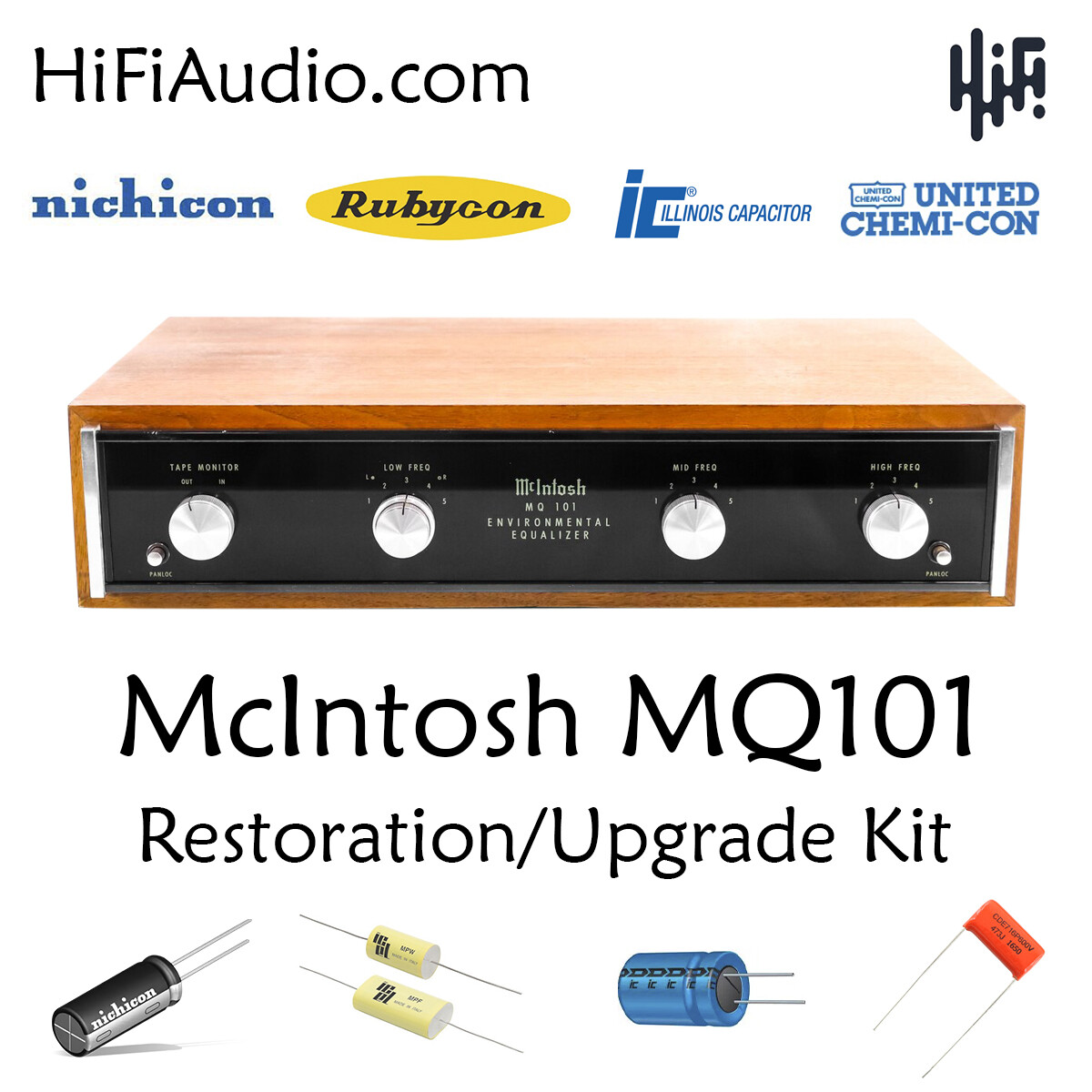 McIntosh MQ101 Equalizer rebuild restoration recap service kit fix ...