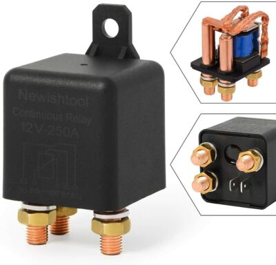 250A Duty Rated Continuous Relay 5 Pin SPDT 12V Power Contactor fo Car ...