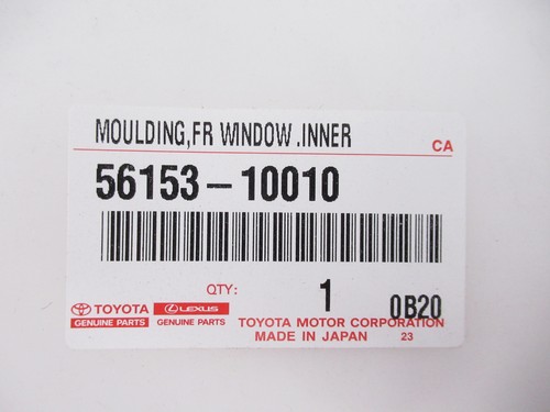 Genuine OEM Toyota 56153-10010 Lower Center Front Windshield Molding 18 ...