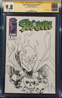 DAVID MACK SPAWN ORIGINAL CGC 9.8 SIGNED SKETCH ART TODD MCFARLANE ...