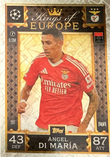 Benfica Club Topps Match Attax 2024-25 UEFA Champions League+Panini ...