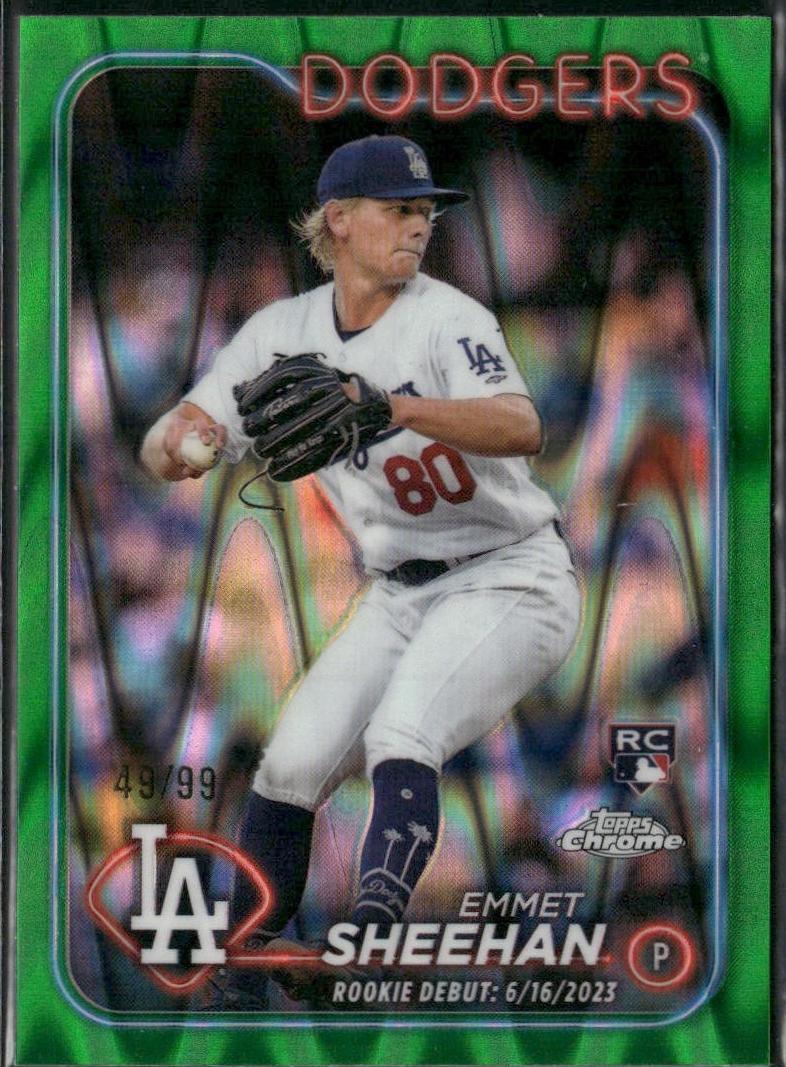 2024 Topps Chrome Update Series - Rookie Debut Emmet Sheehan #USC130 ...