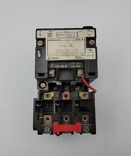 Square D Series A NEMA Size 1 Magnetic Motor Starter | eBay