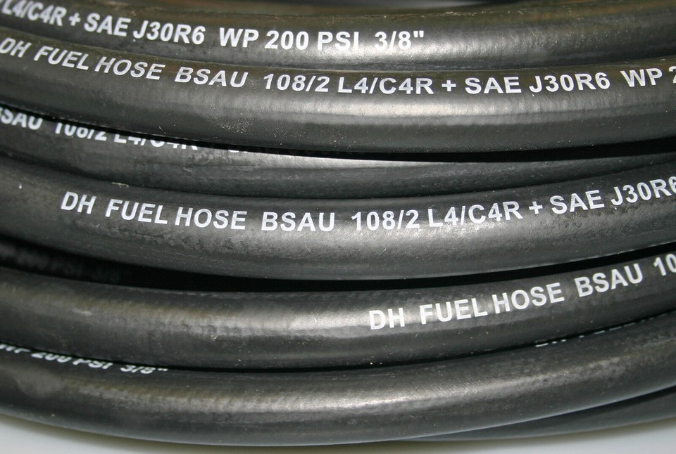RUBBER REINFORCED FUEL HOSE ENGINE UNLEADED PETROL DIESEL OIL LINE FUEL ...