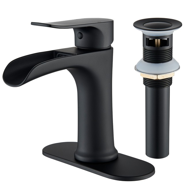 Oil Rubbed Bronze 2 Handles Bathroom Basin Faucet Widespread Sink Mixer ...