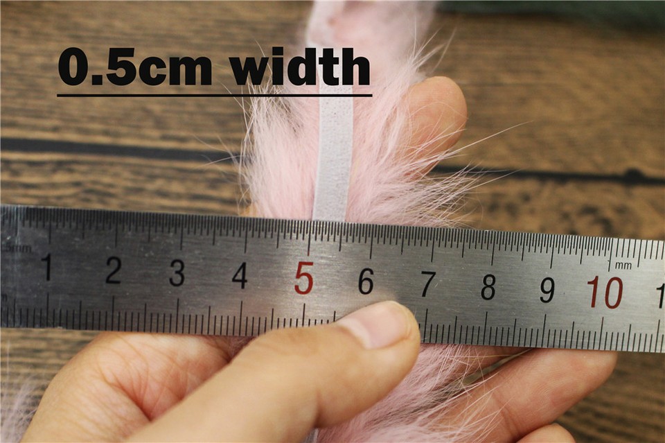 12 Colors Straight Cut Rabbit Zonker Strips Hare Hair Fur Fly Tying ...