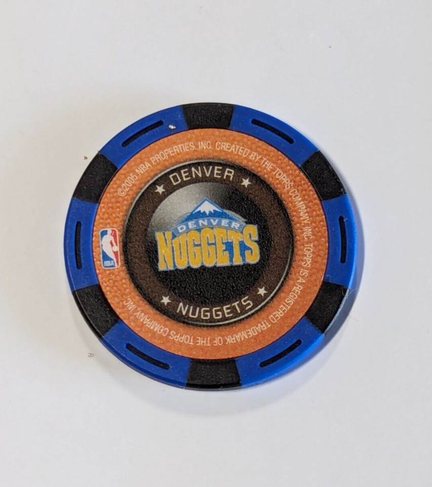 Carmelo Anthony Poker Chip 2005-06 NBA Topps collector chip Blue/Black ...