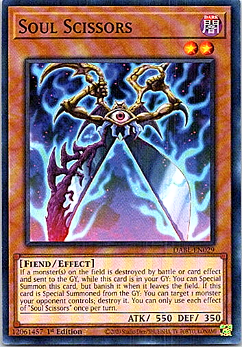 Soul Scissors DABL-EN029 Yu-Gi-Oh! Light Play 1st Edition | eBay