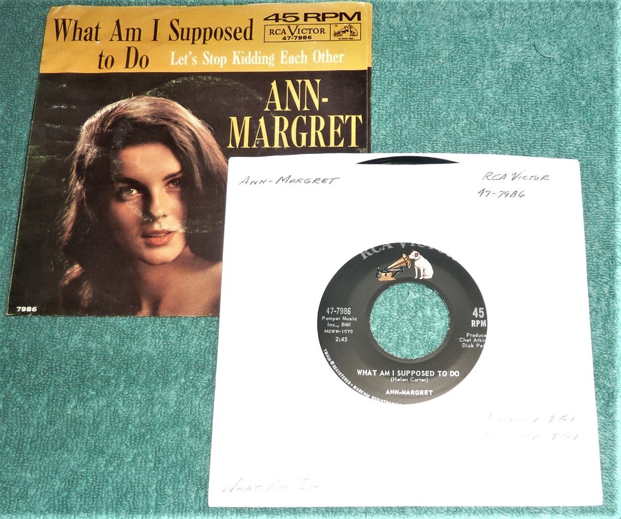 7” 45 RPM Record by ANN-MARGRET (1962) RCA VICTOR 47-7986 ROCK, POP | eBay