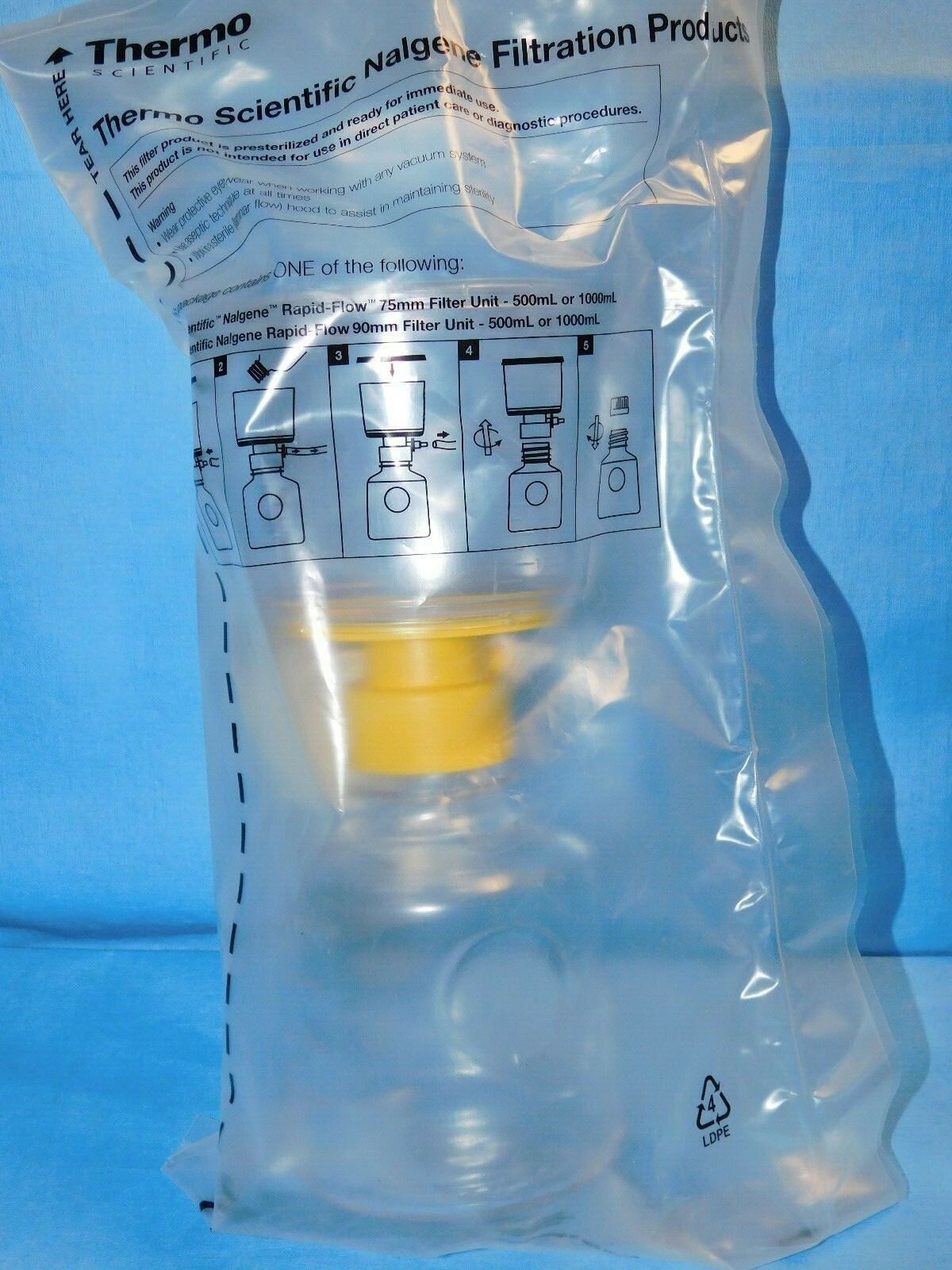 NALGENE Plastic 500mL Rapid-Flow Filter Units w/ SFCA Membrane 156-4020 ...