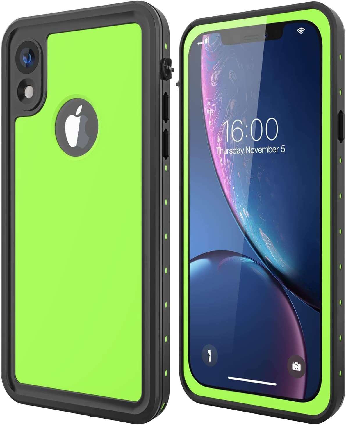 For iPhone XR Waterproof Case Tough Shockproof Cover w/ Screen ...