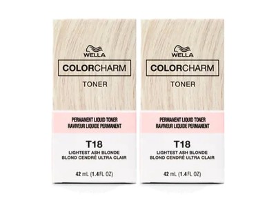 Wella Color Charm T18 Lightest Ash Blonde 42ml (Pack of 2) | eBay
