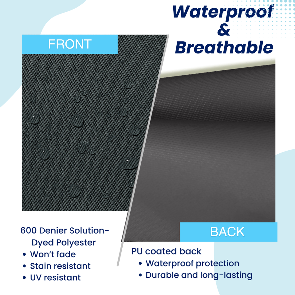 Waterproof Jib Sail Storage UV Protection 600D Sailboat Headsail ...