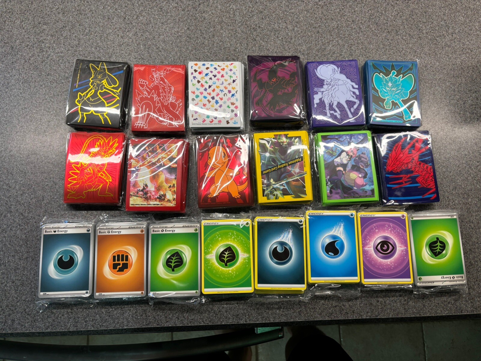 Pokemon ETB Card Sleeves (65ct) - Brand New - Lot of 12 Packs + 8 ...
