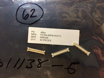 FX10A-80P/8-SV(71) HIROSE CONN HDR 80POS SMD GOLD 4 PIECES | eBay