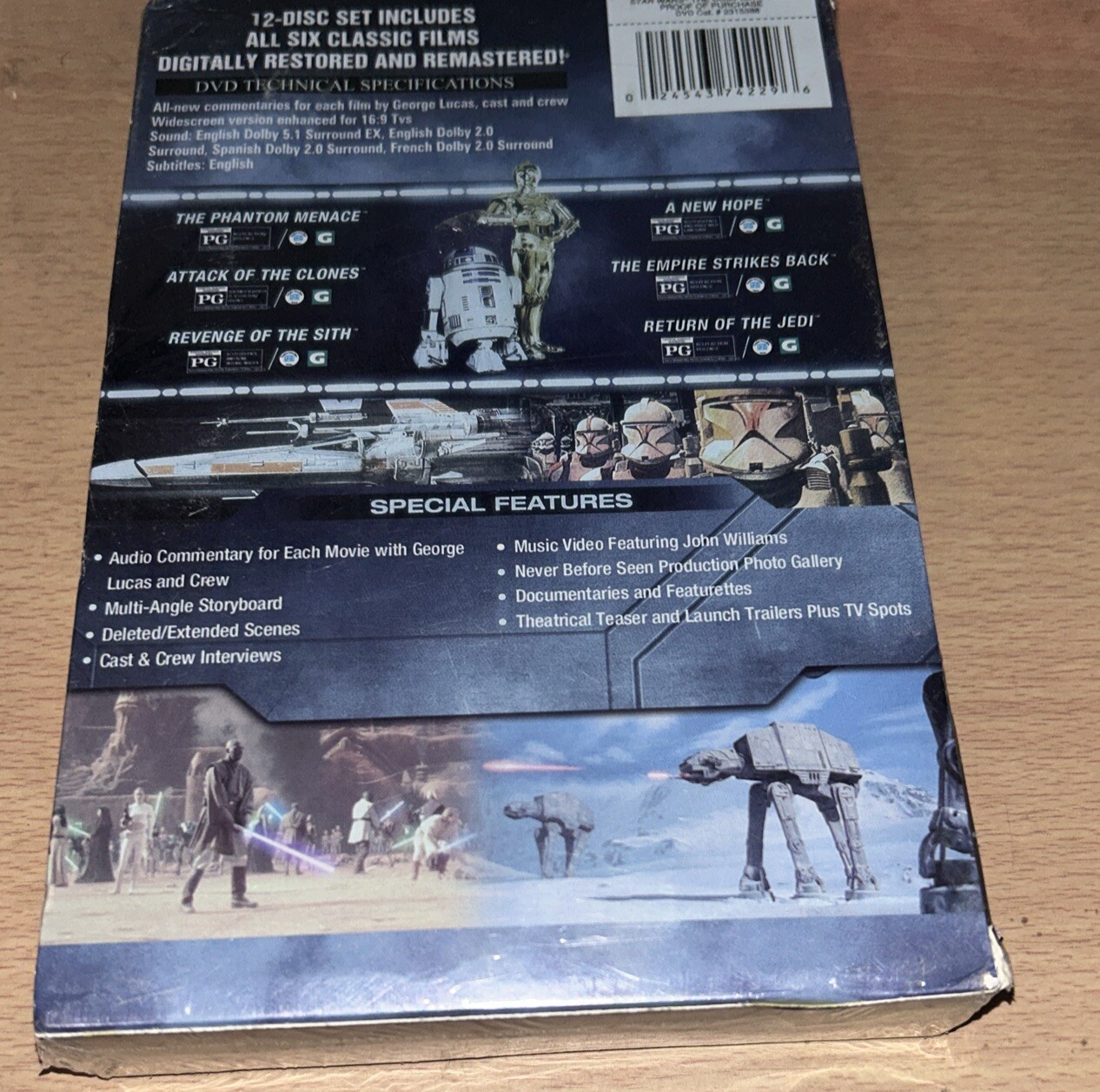 Star Wars: The Complete Saga (DVD, 2015, 12-Disc Set) for sale online ...