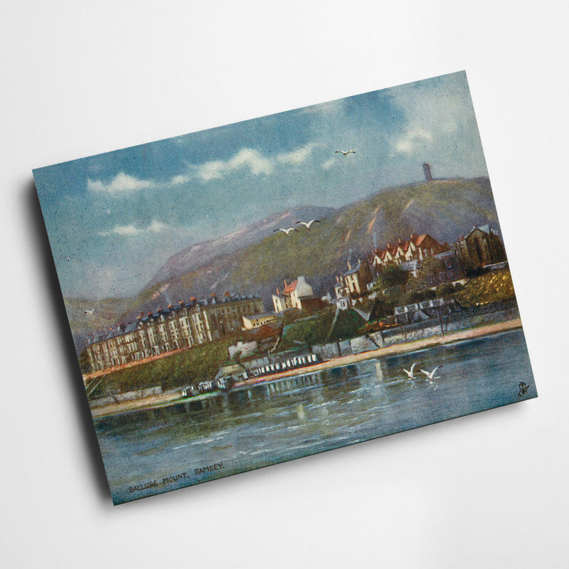 A4 PRINT - Vintage Isle of Man - Ballure Mount, Ramsey | eBay UK